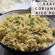 Coriander Rice Pulao | Easy Coriander Rice in Pressure Cooker