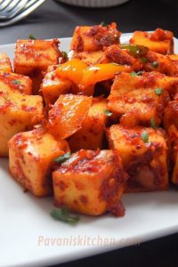 Chilli Garlic Paneer Recipe | How to make chilli garlic paneer