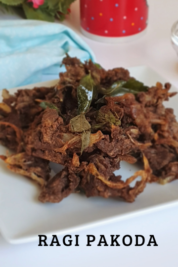 Ragi Pakoda Recipe | Finger Millet Fritters - Pavanis Kitchen