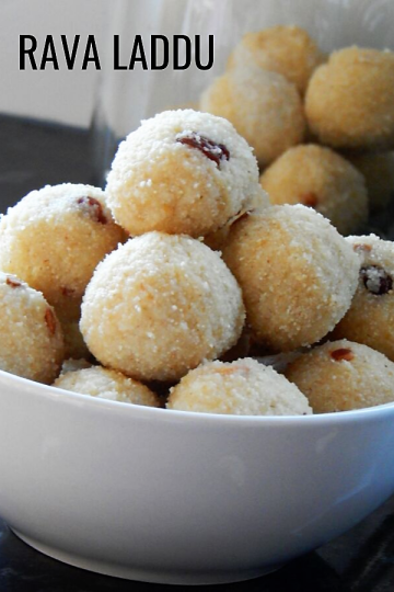 Rava Laddu Recipe | Semolina Ladoo - Pavanis Kitchen