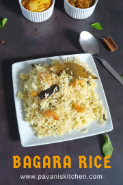 Bagara Rice Recipe | How to make Bagara Rice - Pavanis Kitchen