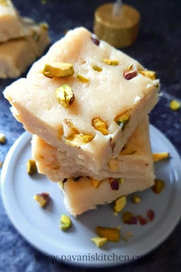 Instant Kalakand Recipe With Ricotta Cheese - Pavanis Kitchen