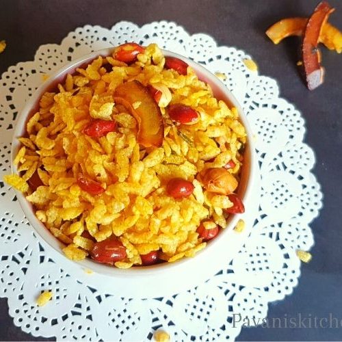 Poha Mixture Recipe | Poha Chivda - Pavanis Kitchen