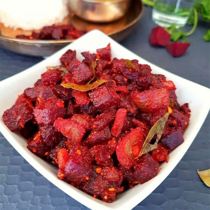 Easy Beetroot Stir Fry | Beetroot Poriyal - Pavanis Kitchen