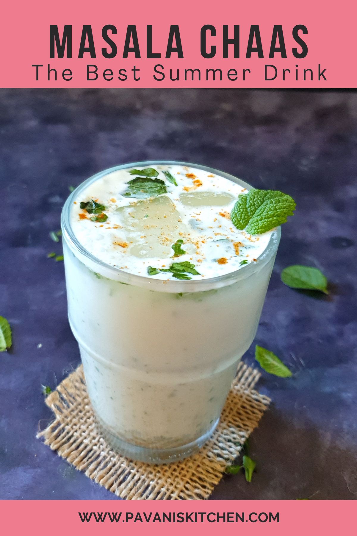 Masala Lassi | Masala Chaas | Spiced Buttermilk - Pavanis Kitchen