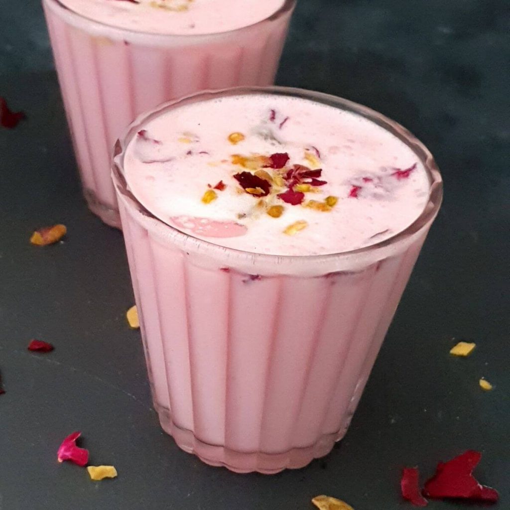 Rose Lassi Recipe - Pavanis Kitchen