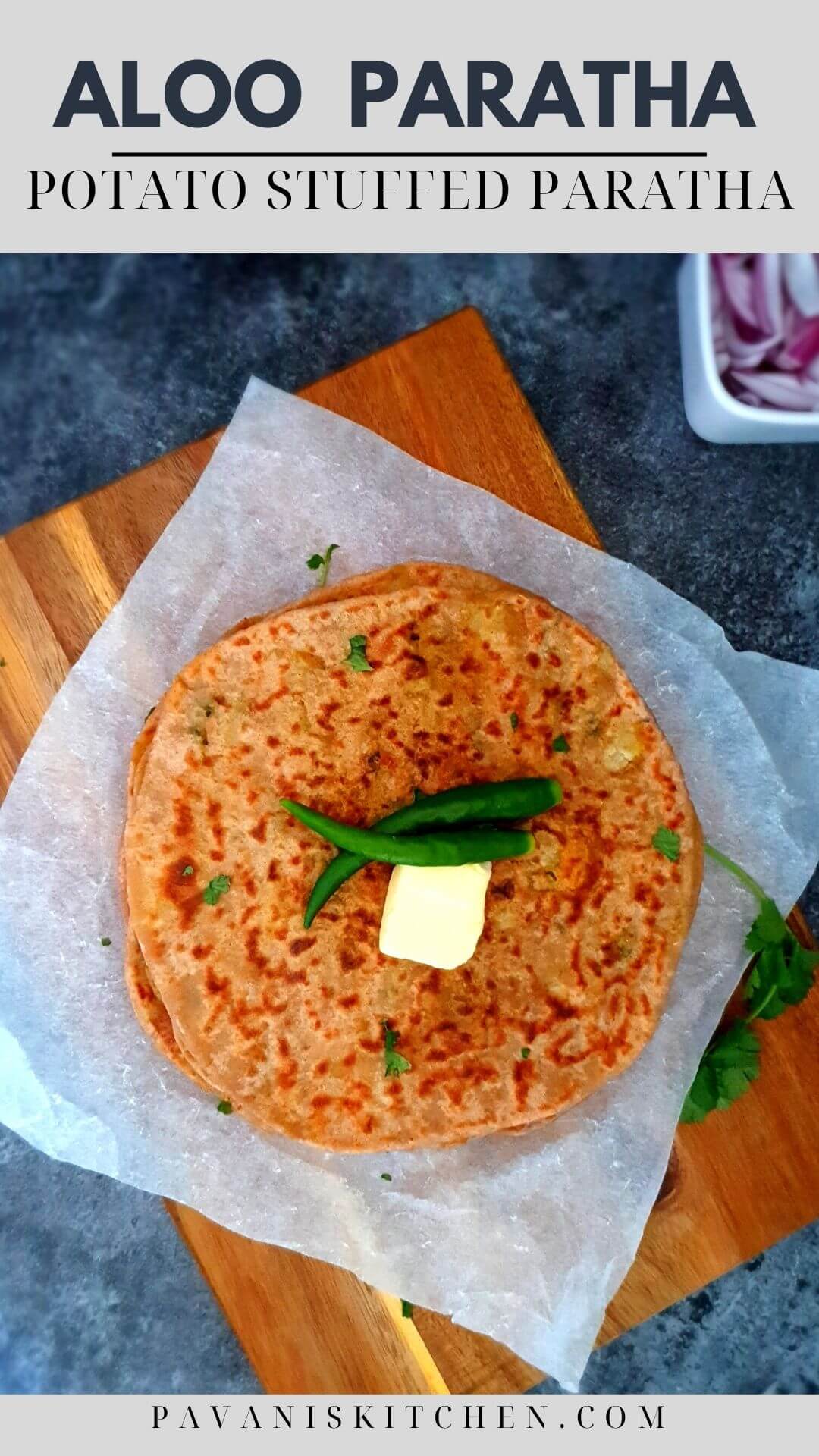 Aloo Paratha Recipe | Potato Stuffed Paratha - Pavanis Kitchen